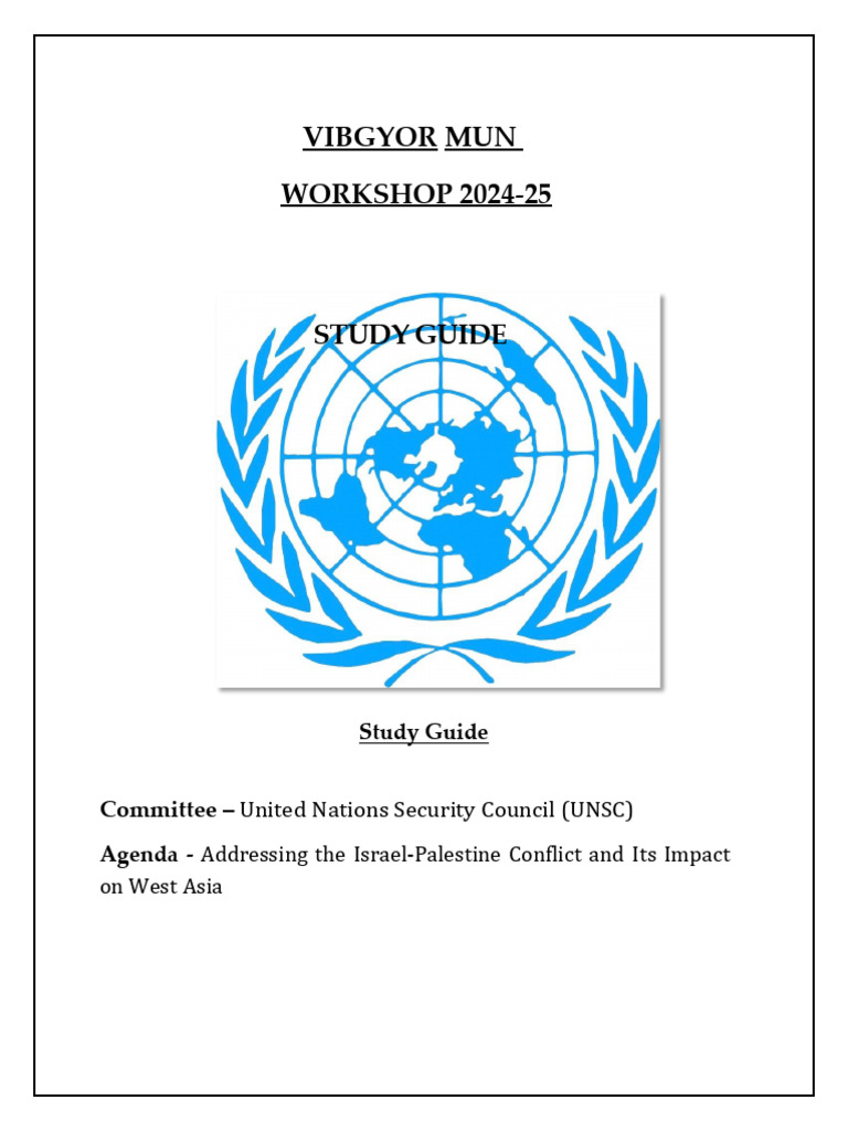 Vibgyor Intermediate - Unsc | PDF | Israel | World Politics