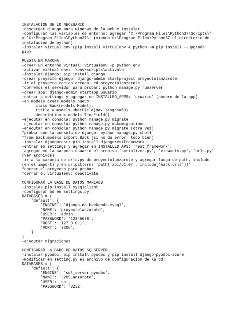 tutorial django | PDF | Interfaz de línea de comando | Programación de ... tutorial django | PDF | Interfaz de línea de comando | Programación de ...