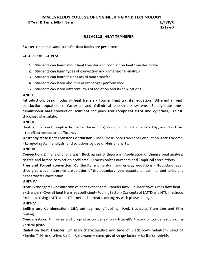 Heat Transfer Notes | PDF | Boiling | Heat Transfer