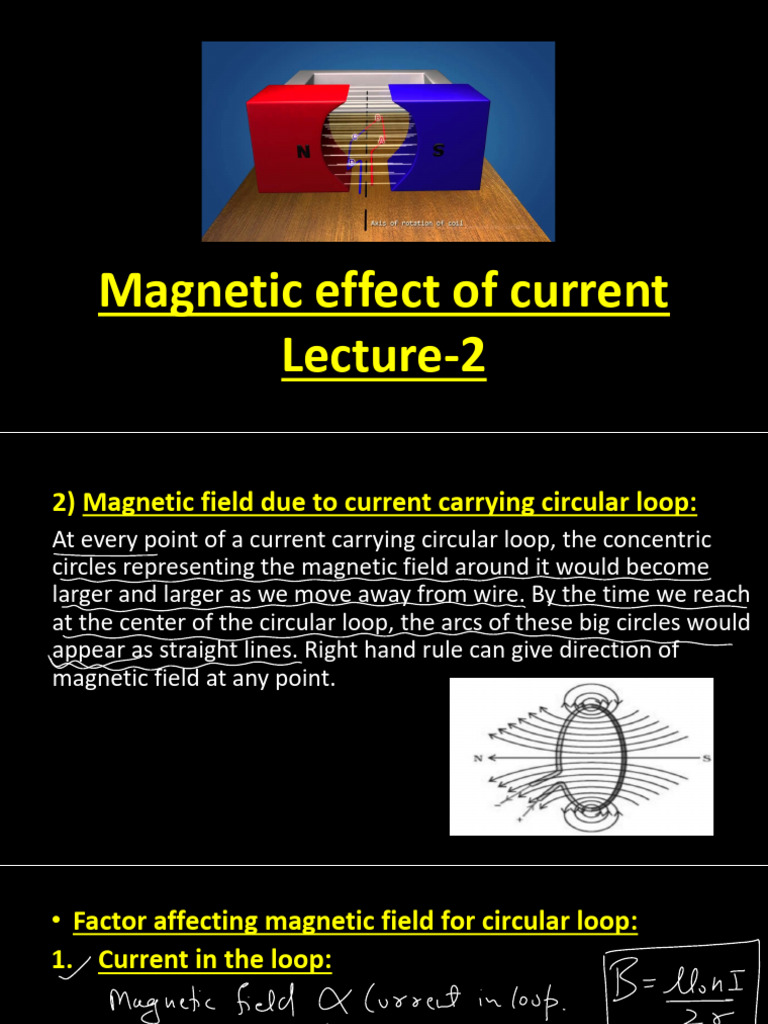 Magnetic Effect of Current L2 PHYSICS CLASS 10 CBSE BY ASHU SIR | PDF