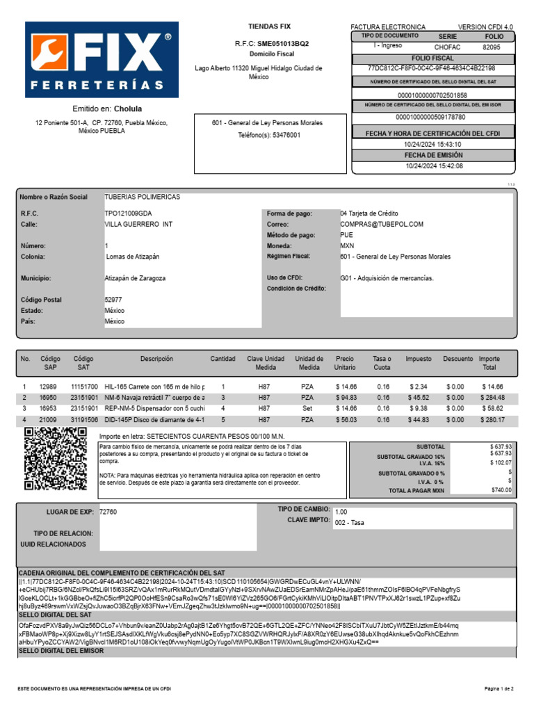 Fix Ferreteria | PDF | Servicios (economía) | Tecnología bancaria
