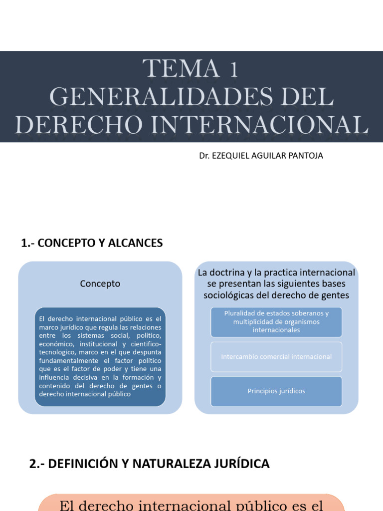 TEMA 1 Generalidades Del DIP | PDF | Ley internacional | Moralidad