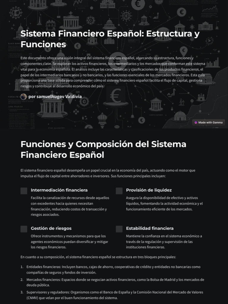 Sistema-Financiero-Espanol-Estructura-y-Funciones | PDF | Bancos ...