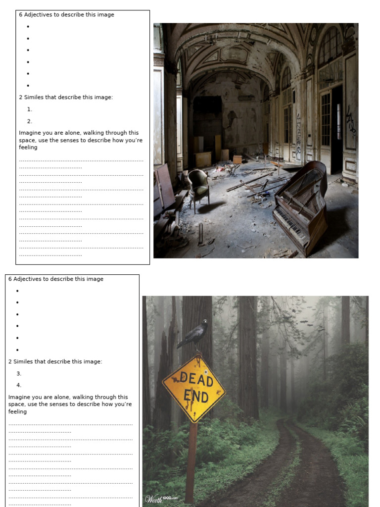 Image-Stimulus For Descriptive Writing | PDF