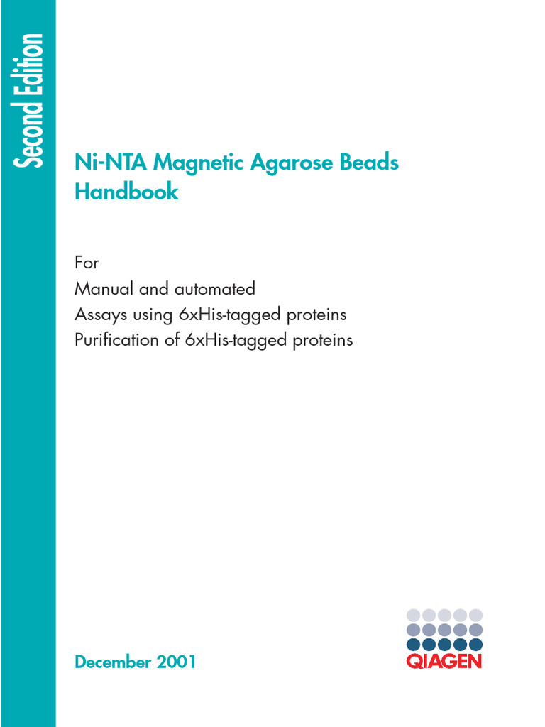 EN Ni NTA Magnetic Agarose Beads | PDF | Protein Purification | Lysis