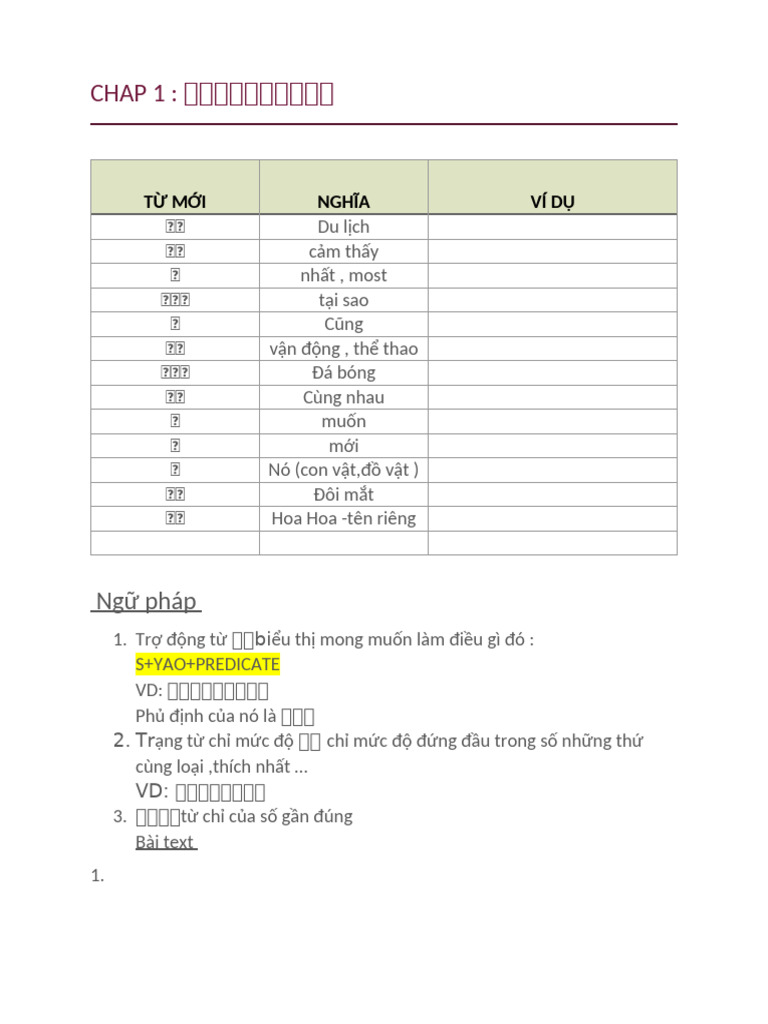 Take Notes CHN113 | PDF
