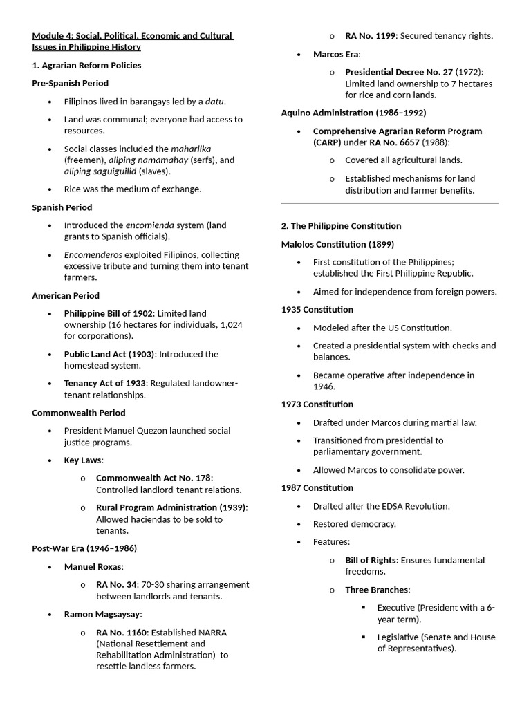 RPH Constitution File Summary | PDF | Philippines