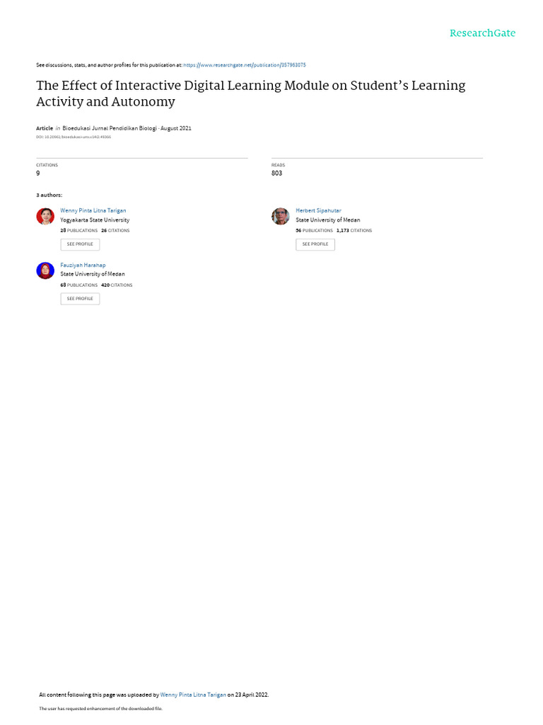 THEEFFECTOFINTERACTIVEDIGITALLEARNINGMODULEONSTUDENTSLEARNINGACTIVITYAN ...