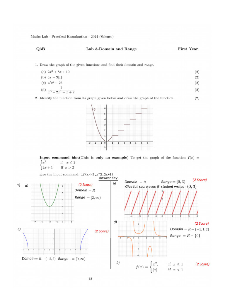 IT Maths LAB (Science) - QUESTION AND ANSWERS | PDF