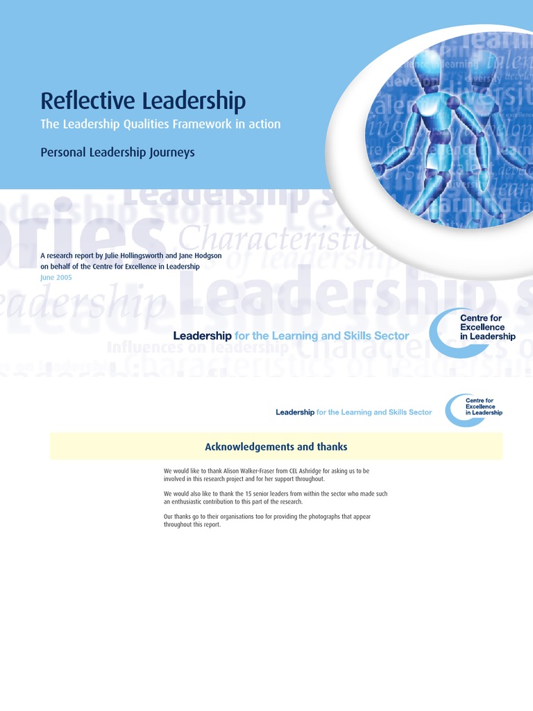 Reflective Leadership: The Leadership Qualities Framework in Action ...