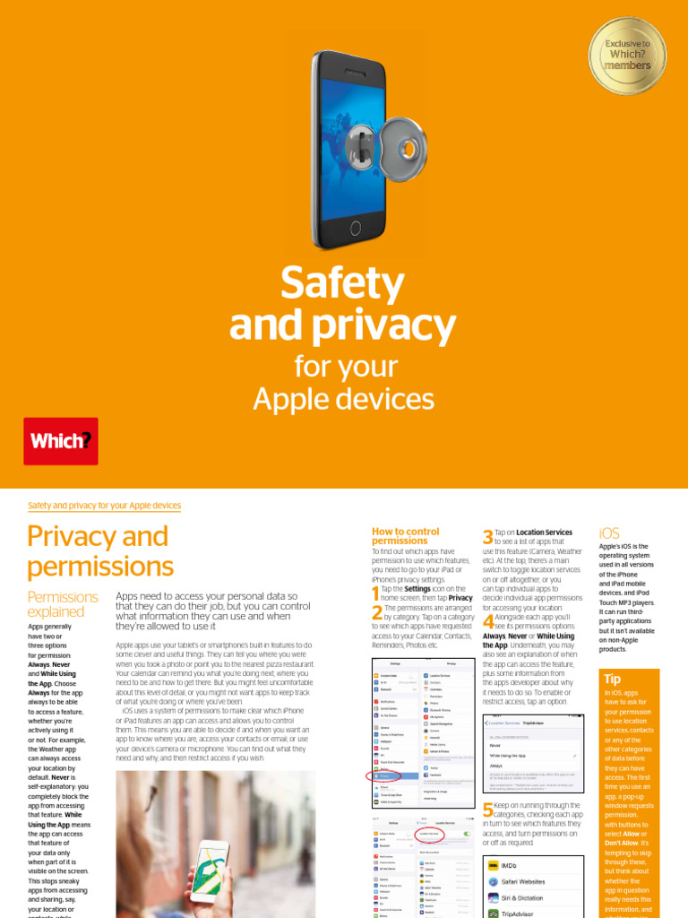 Apple Privacy & Security Guide | PDF | Ios | I Phone