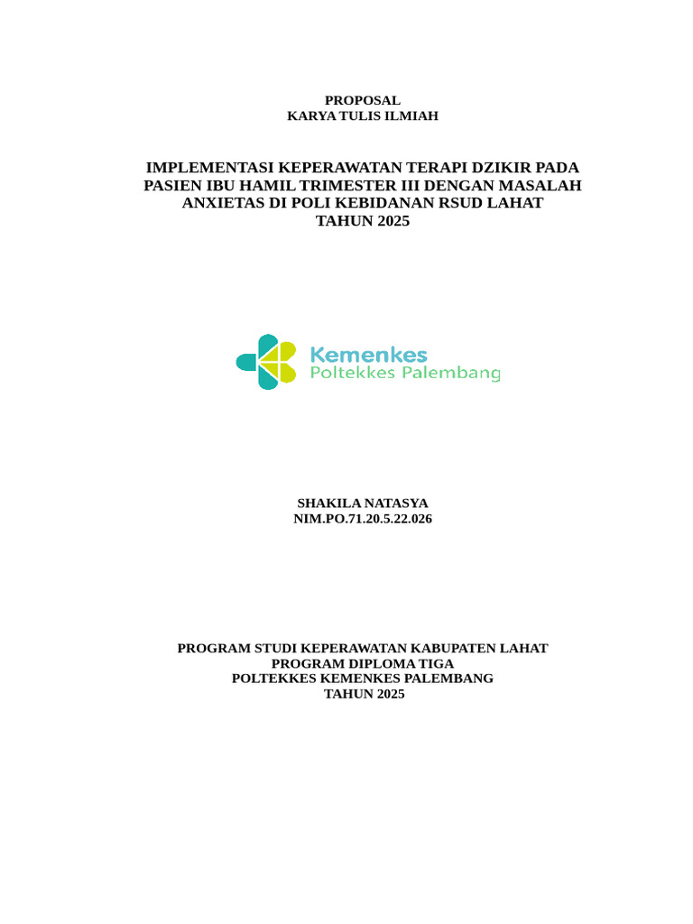 KTI SHAKILA Sudah Sempro Menuju Semhas | PDF