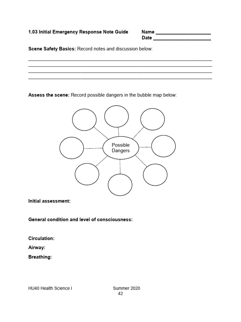 Initial Emergency Response Guide | PDF