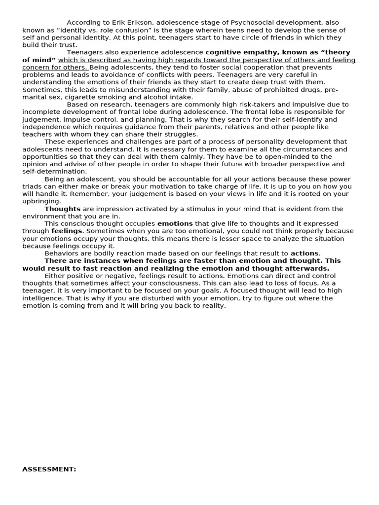 LESSON-5-1 | PDF | Adolescence | Eating Disorder