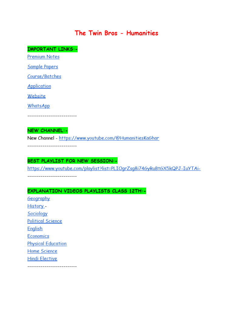 The Twin Bros All Playlists | PDF