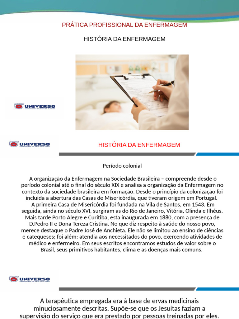 História Da Enfermagem | PDF | Enfermagem | Florence Nightingale