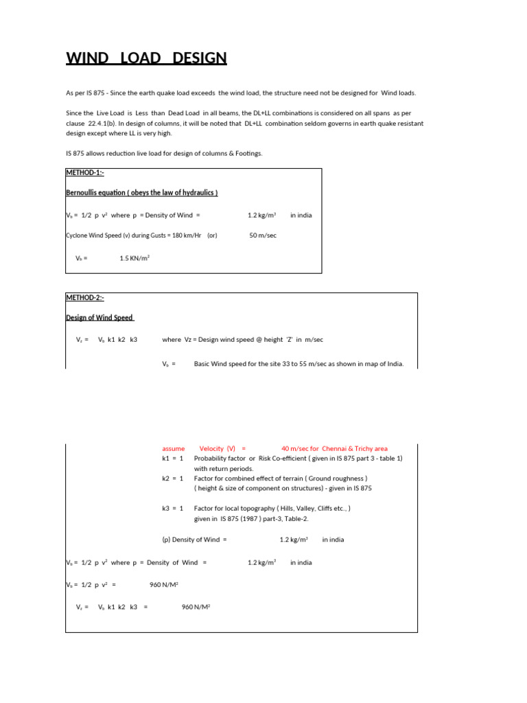 Wind Load Design | PDF