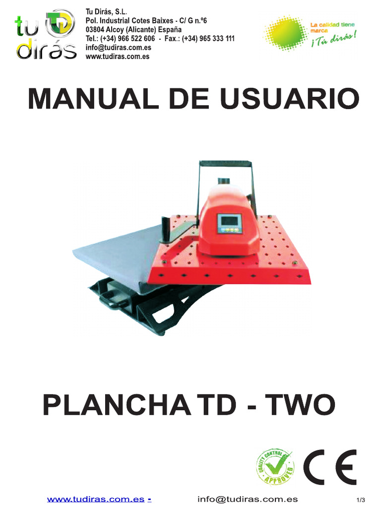 Plancha TD Two | PDF