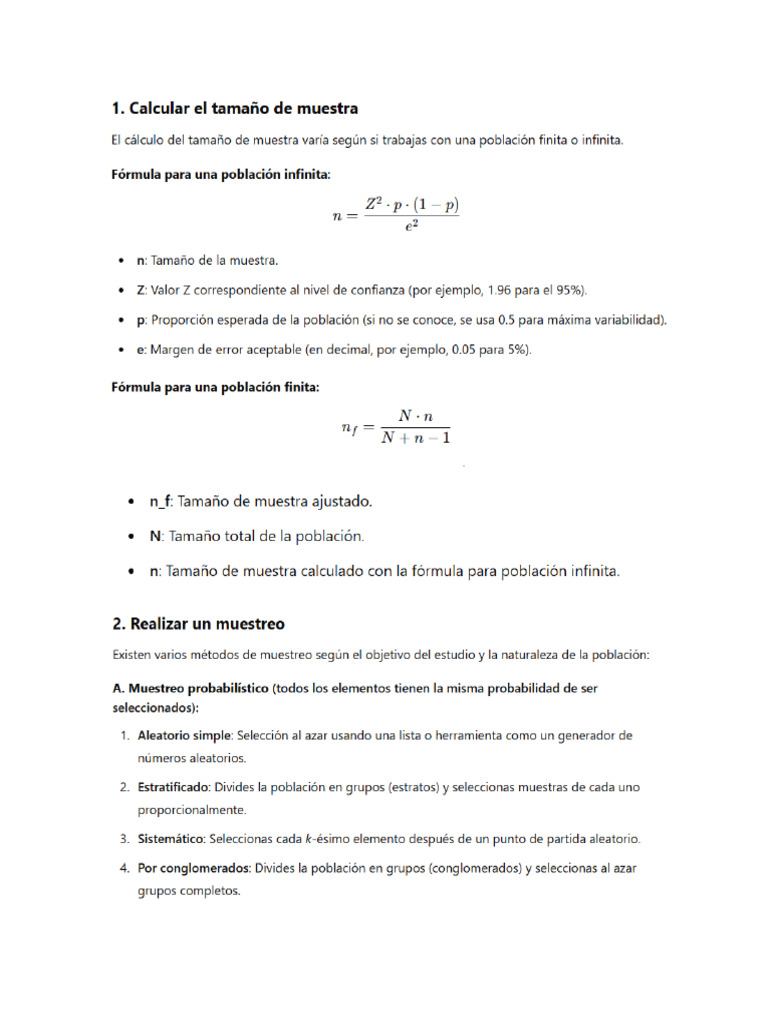 Tamaño de Muestra | PDF