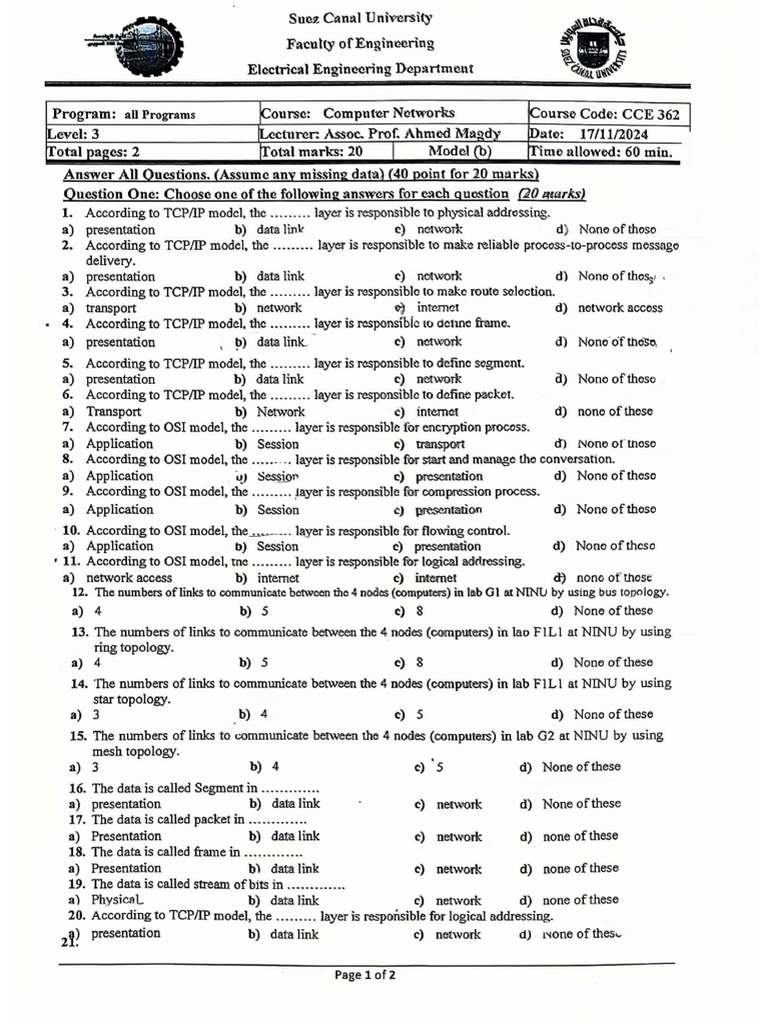 Network Mid Unsolved | PDF