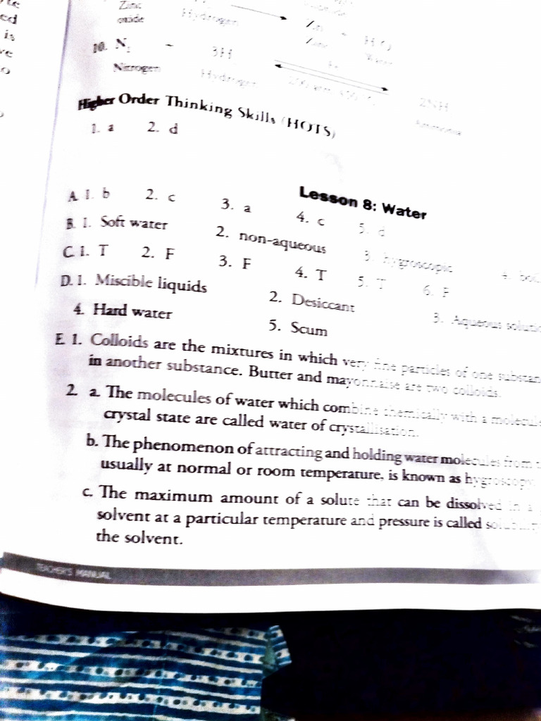 Grade 8 Water Chapter | PDF | Solubility | Carbonate