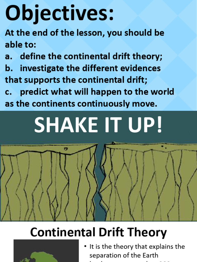 Evidence Supporting Continental Drift Theory | PDF | Continent | Plate ...