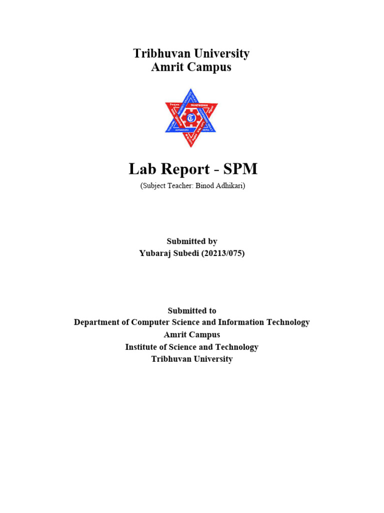 SPM Lab Report: Project Management Techniques | PDF | Net Present Value ...