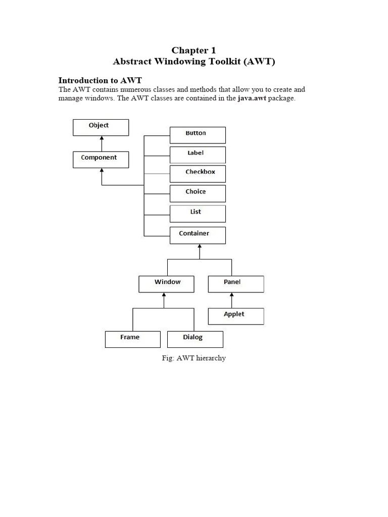 unit1-1 | PDF | Class (Computer Programming) | Window (Computing) unit1-1 | PDF | Class (Computer Programming) | Window (Computing)