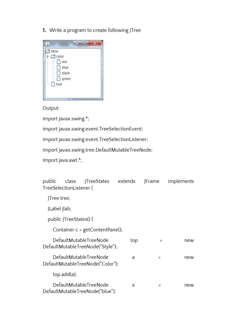AJP Practical Programs with Answers | PDF | Computer Programming | Java ... AJP Practical Programs with Answers | PDF | Computer Programming | Java ...
