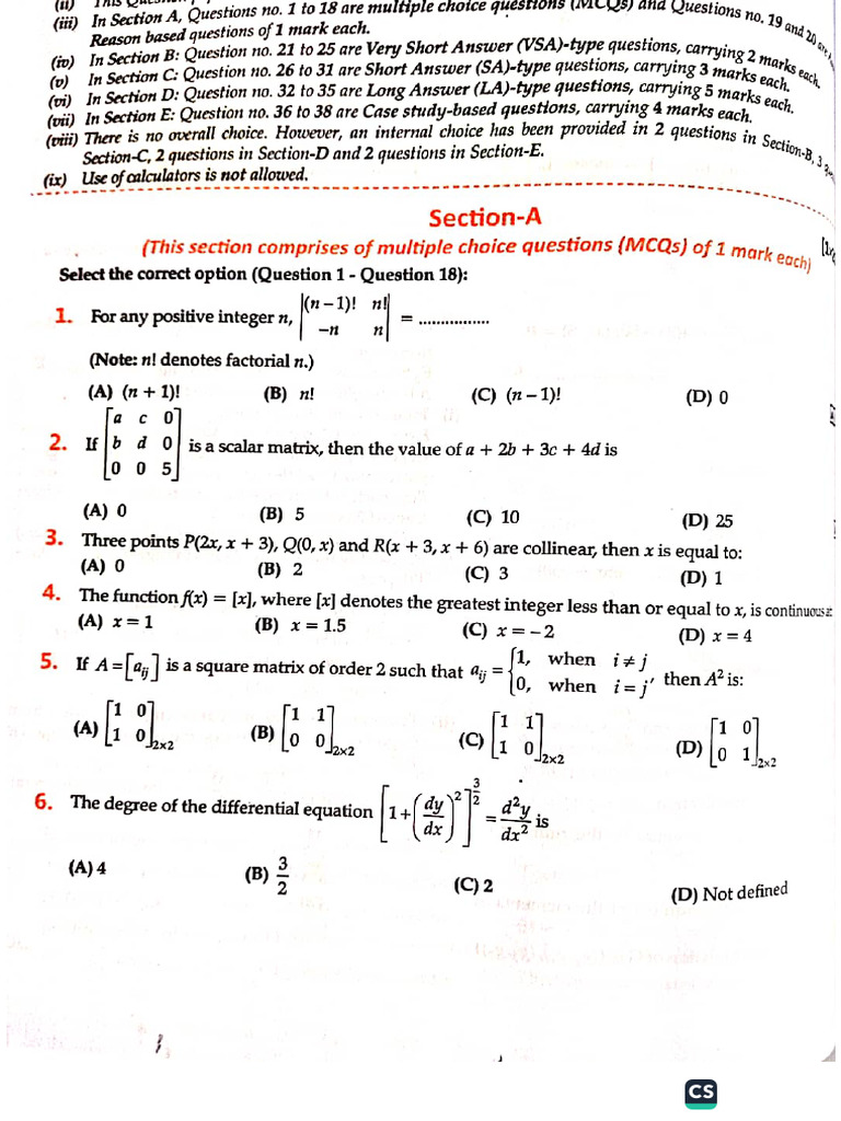 2025 - XII Sample Paper - 2 | PDF