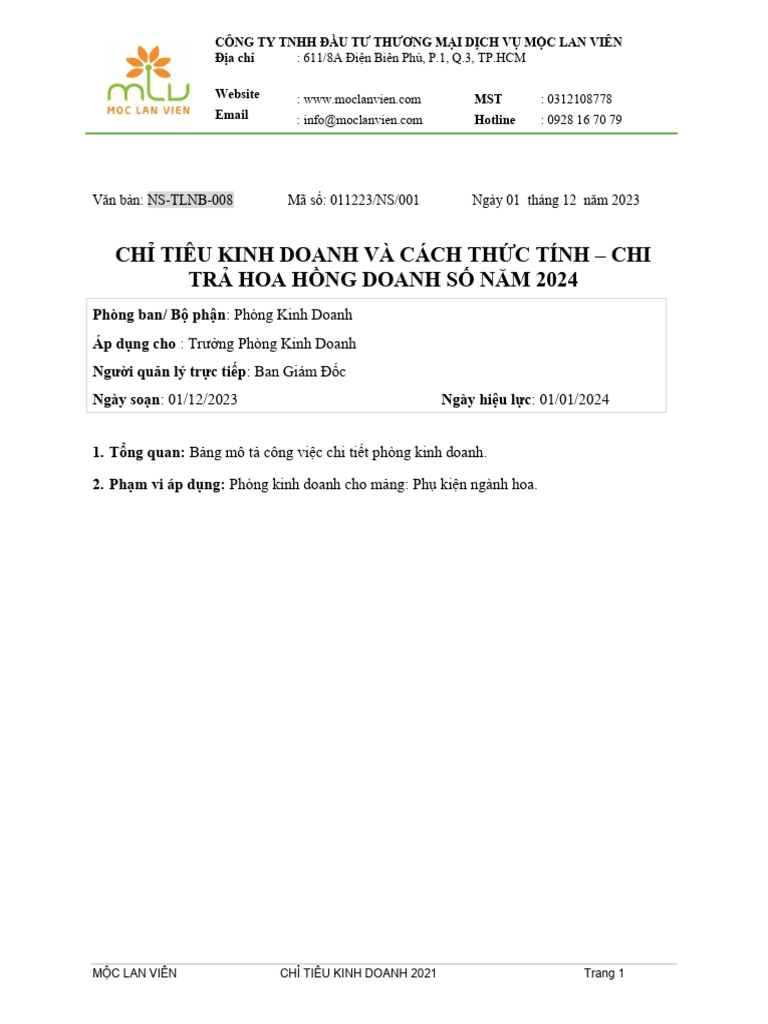 MLV - QuichehoahongTPKD 2024 | PDF