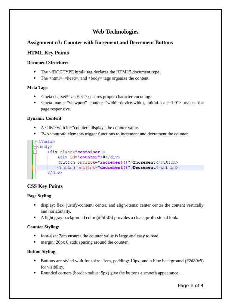 web ass3 | PDF | Html | Html Element