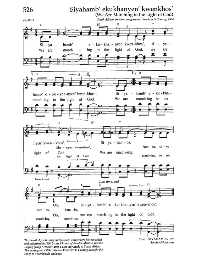 Siyahamba SATB | PDF