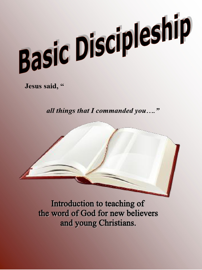 Basic Discipleship Manual 2014 (1) | PDF | Jesus | Gospel Of Matthew