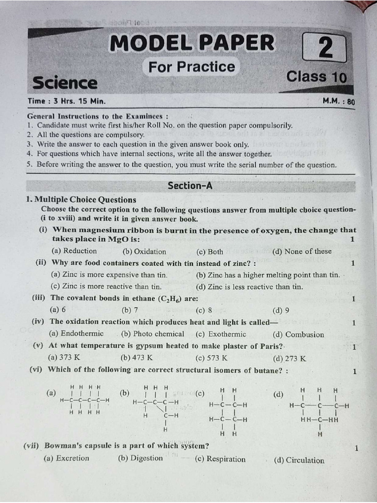 Sample Paper 2 | PDF
