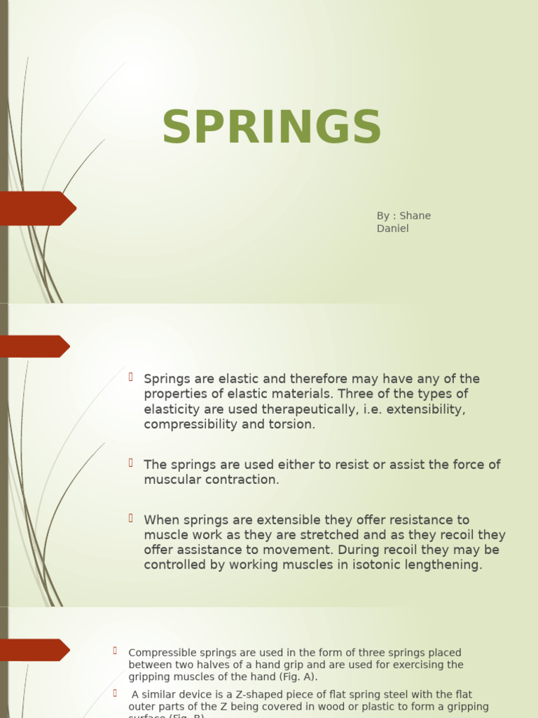 SPRINGS | PDF | Anatomical Terms Of Motion | Elbow