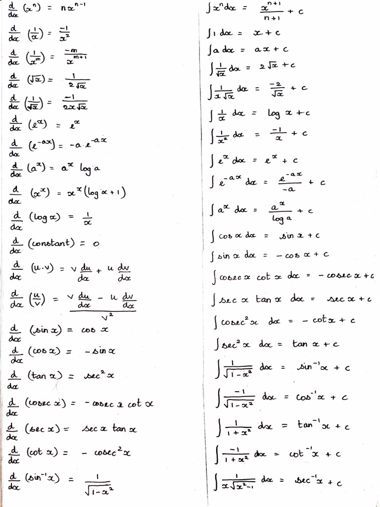 Maths Formulas - 250205 - 144739 | PDF