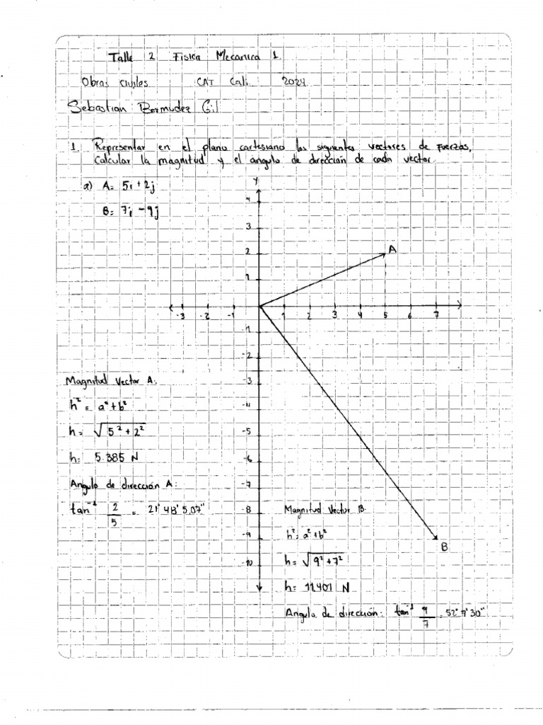 Taller 1 Fisica | PDF