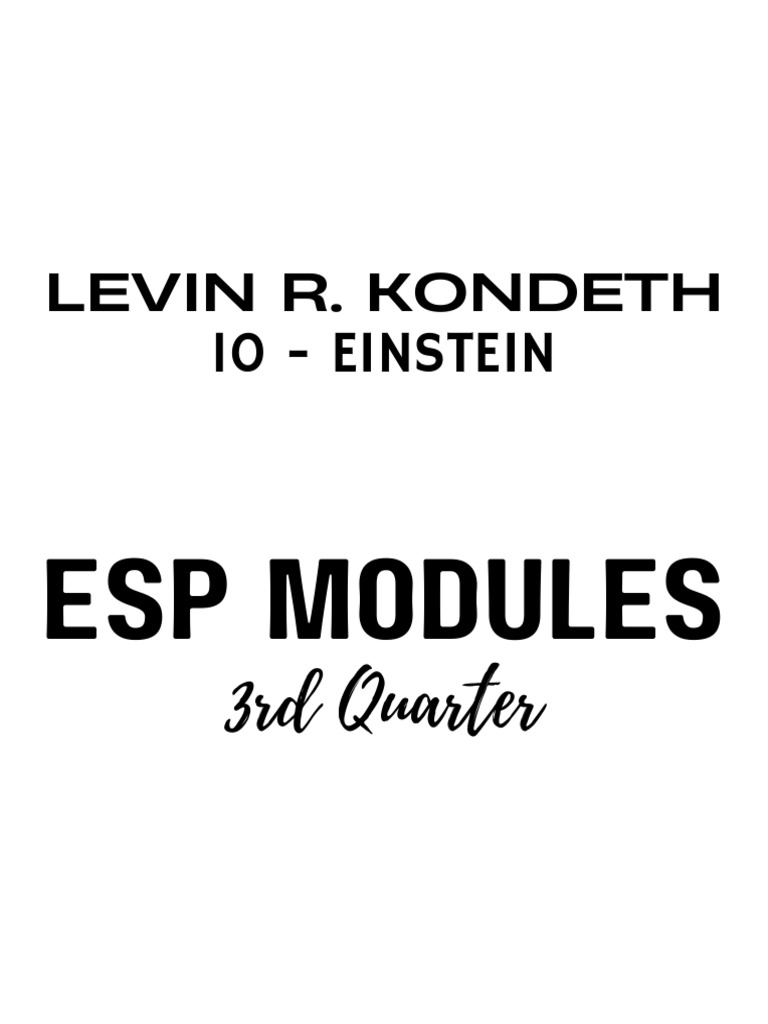 Copy of Copy of ESP MODULES | PDF