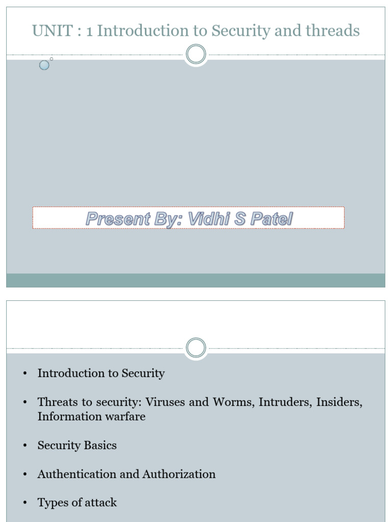 unit 1 ns lol | PDF | Computer Virus | Denial Of Service Attack