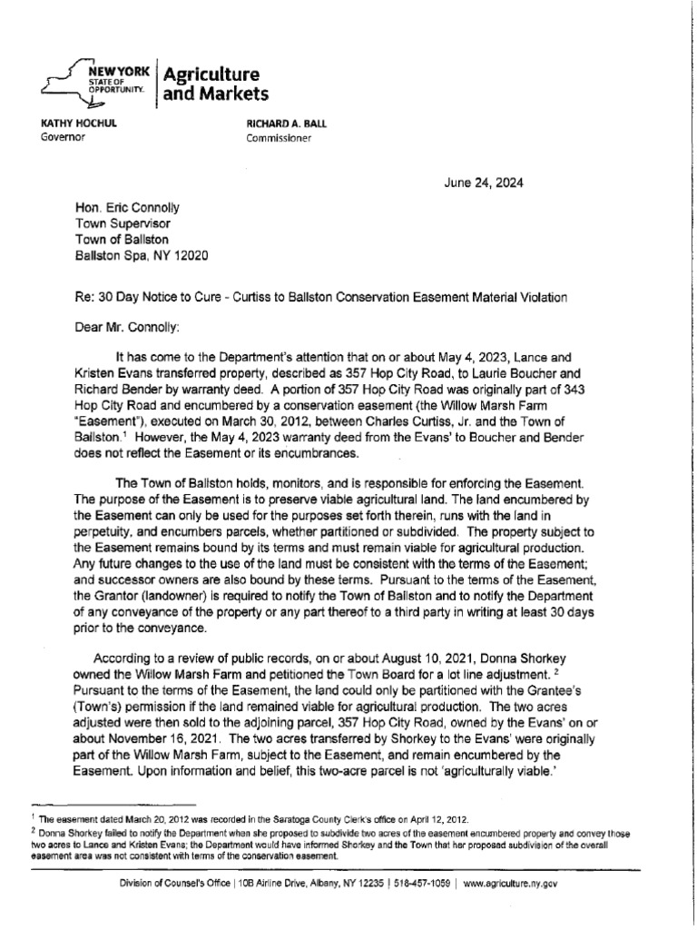 Ag and Markets Letter To Cure 6232024 | PDF