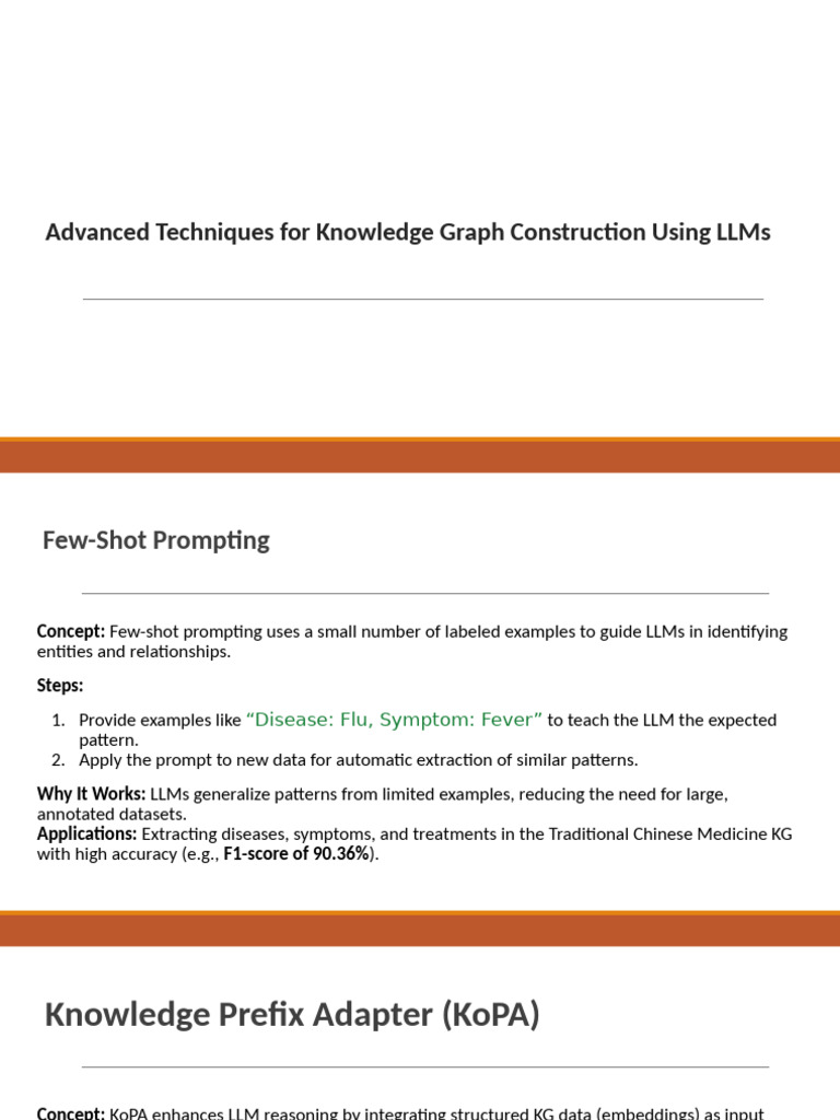 Knowledge Graph Construction Using LLMs | PDF