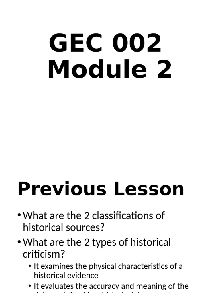 Gec 002 Module 2 Student | PDF | Philippines | Spanish East Indies