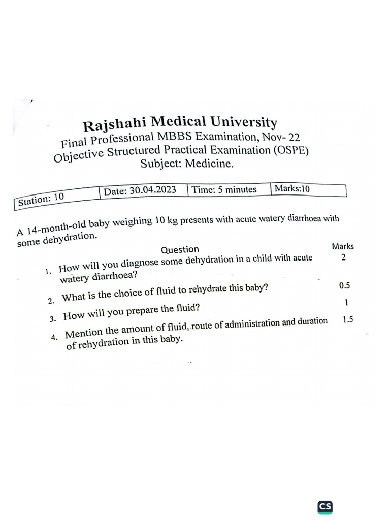 RMU November 2022 Medicine (2) | PDF