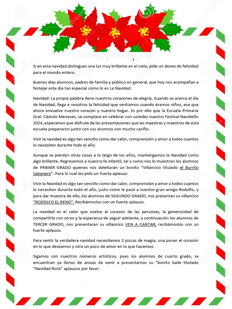 Programa Navideño | PDF | Navidad | Amor