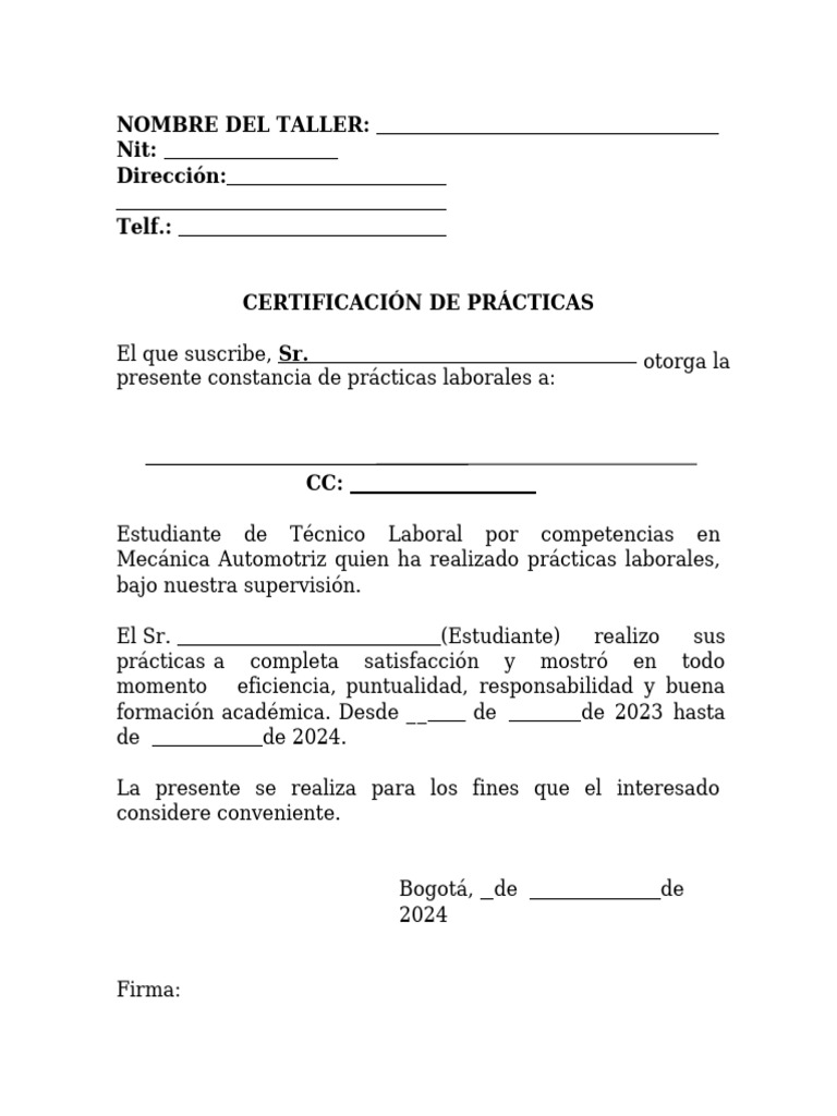 CERTIFICADO DE PRÁCTICA. (1) (1) (4) (2) | PDF