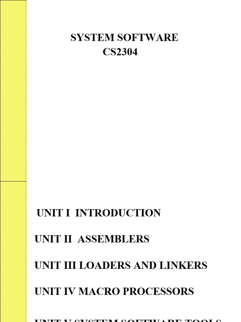 SSOS unit 1 (2) | PDF | Integer (Computer Science) | Computer Architecture SSOS unit 1 (2) | PDF | Integer (Computer Science) | Computer Architecture
