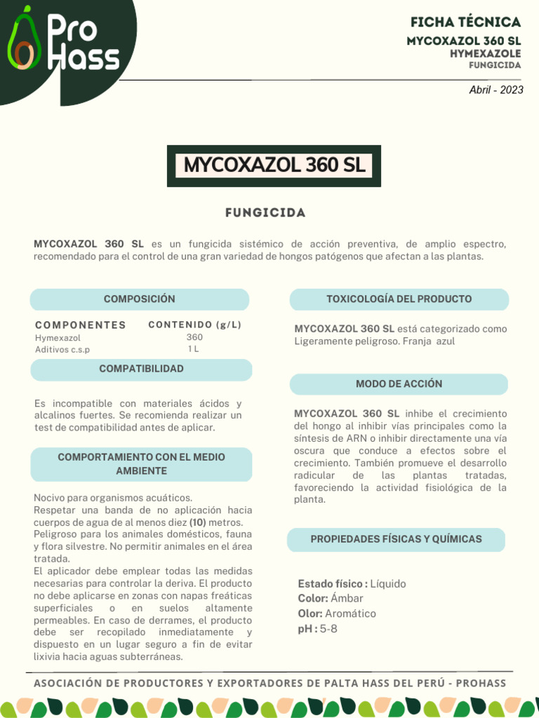 FT Mycoxazole Hymexazole | PDF | Agua | Hongo