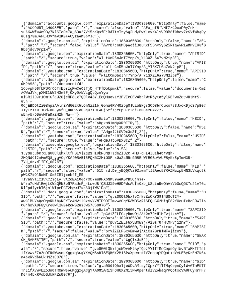 Cookies Json Full | PDF | Http Cookie