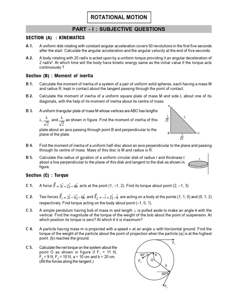 Rotational Mechanics | PDF | Rotation Around A Fixed Axis | Rotation